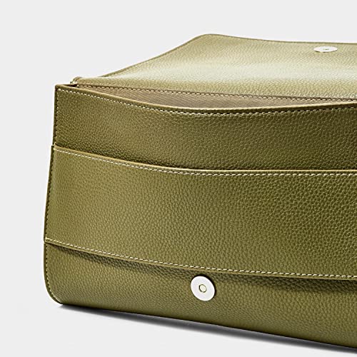 KATIE LOXTON Lila Envelope Closure Medium Womens Vegan Leather Clutch Purse Handbag Olive Green