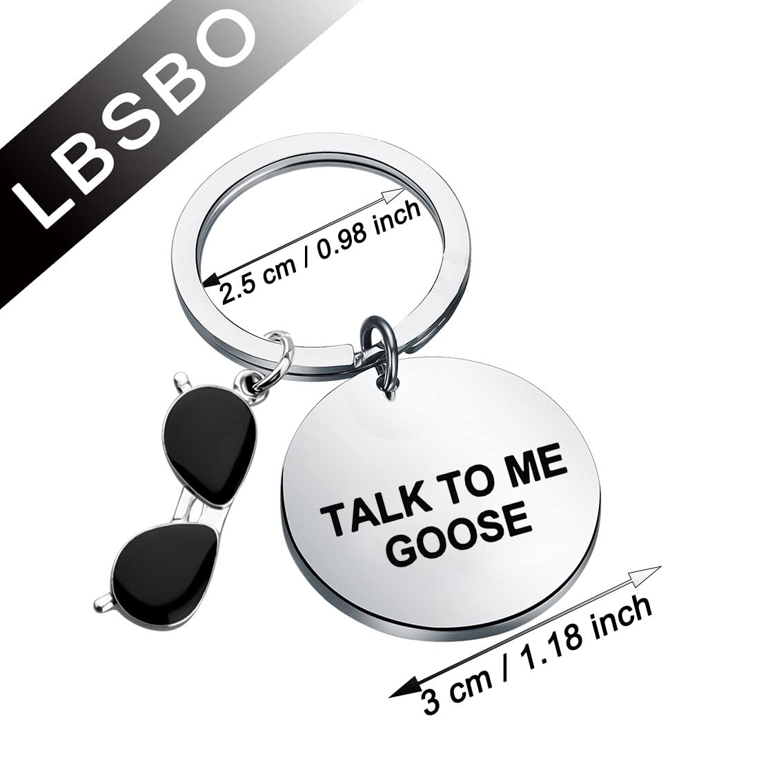 Funny Pilot Gift Flight Crew Gift Talk To Me Goose Keychain(Talk To Me k