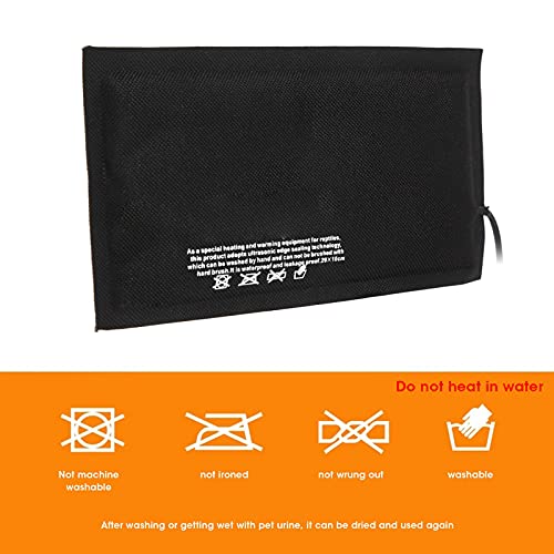 plplaaoo Reptile Heating Pad,Constant Temperature Under Tank Terrarium Warmer Heating Mat, Adjustable Temperature Under Tank Terrarium Heater, Heat Mat for Turtle Snake Frog Lizard Small Animals(L)