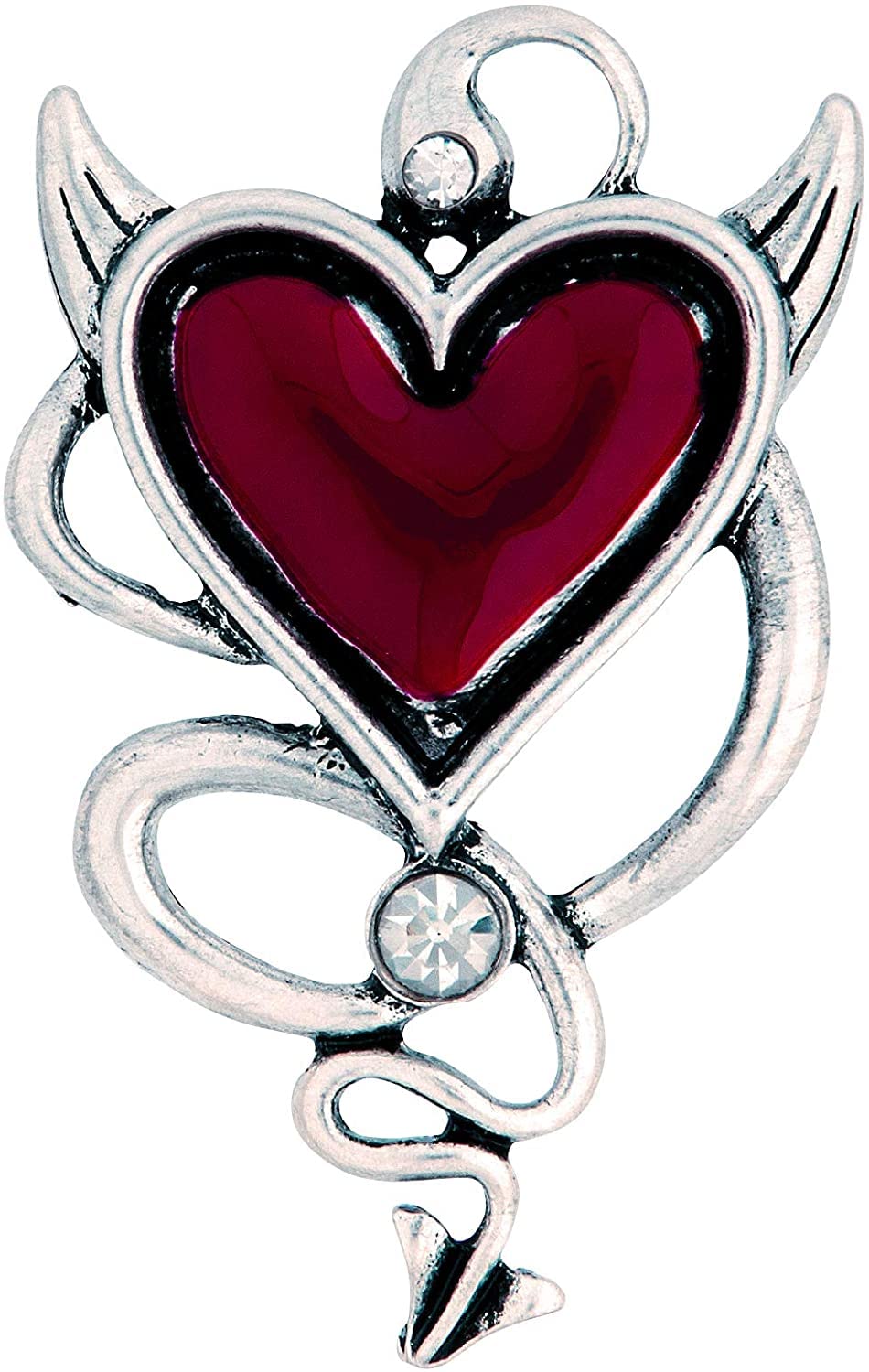 Halloween Gothic Antique Silver Ring With Rhinestone Lolita Red Big Rose Branch Earrings For Christmas Gift (Red) (ring)