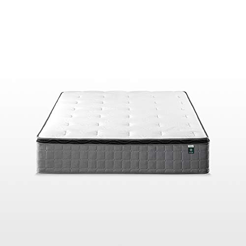 ZINUS 12 Inch Cool Touch Comfort Gel-Infused Hybrid Mattress, Full, Pocket Innersprings for Motion Isolation, Mattress in A Box