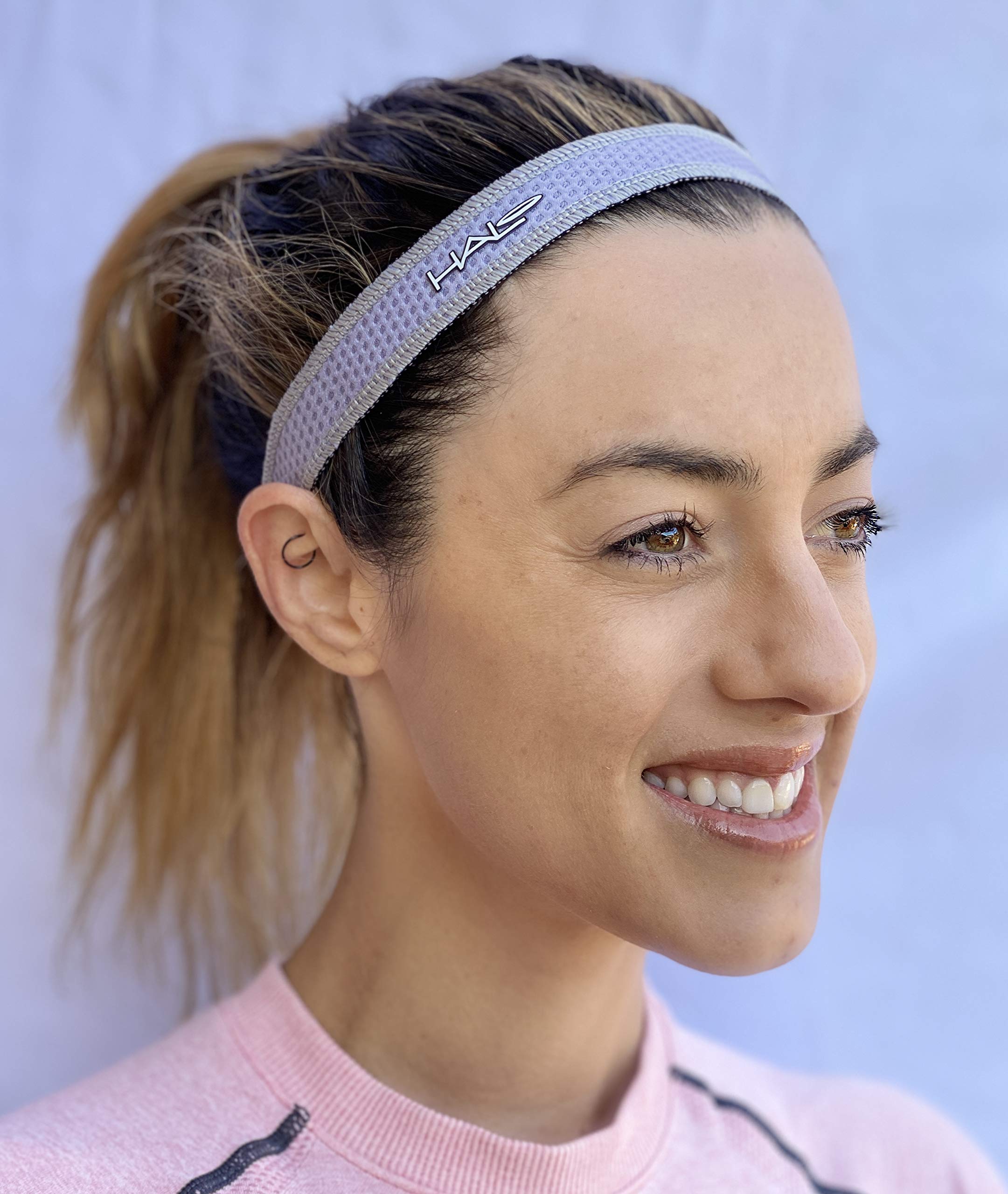 Halo Headband Air Series (Olive) Sweatband Slim, 1" Pullover Hairband, Holds Hair in Place and Channels Sweat from Your Face