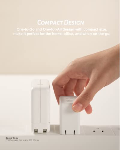 Powerland USB C GaN Charger 33W Usmile33 Ultra-Thin, PD PPS Fast Charger Adapter Compatible with iPhone 14/13/12,Pixel,Galaxy,iPad/iPad Mini,Galaxy S Series, MacBook Pro/Air and More (with Cable)