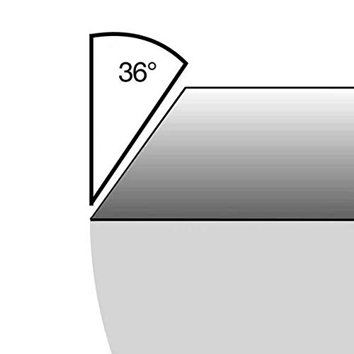 Guyker Fret Beveling File - Fret End Bevel-Flush Files Luthier Angle Tool (36 and 90 Degrees) - Low Friction Fret Leveler (1PCS, Short Length 5.5β)