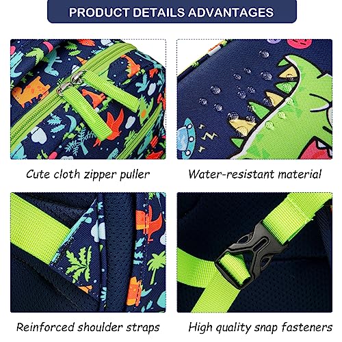 SunForMorning Toddler Backpack for Girls and Boys Children Kindergarten Preschool Bag Kids School Backpack with Chest Strap, Dinosaurs