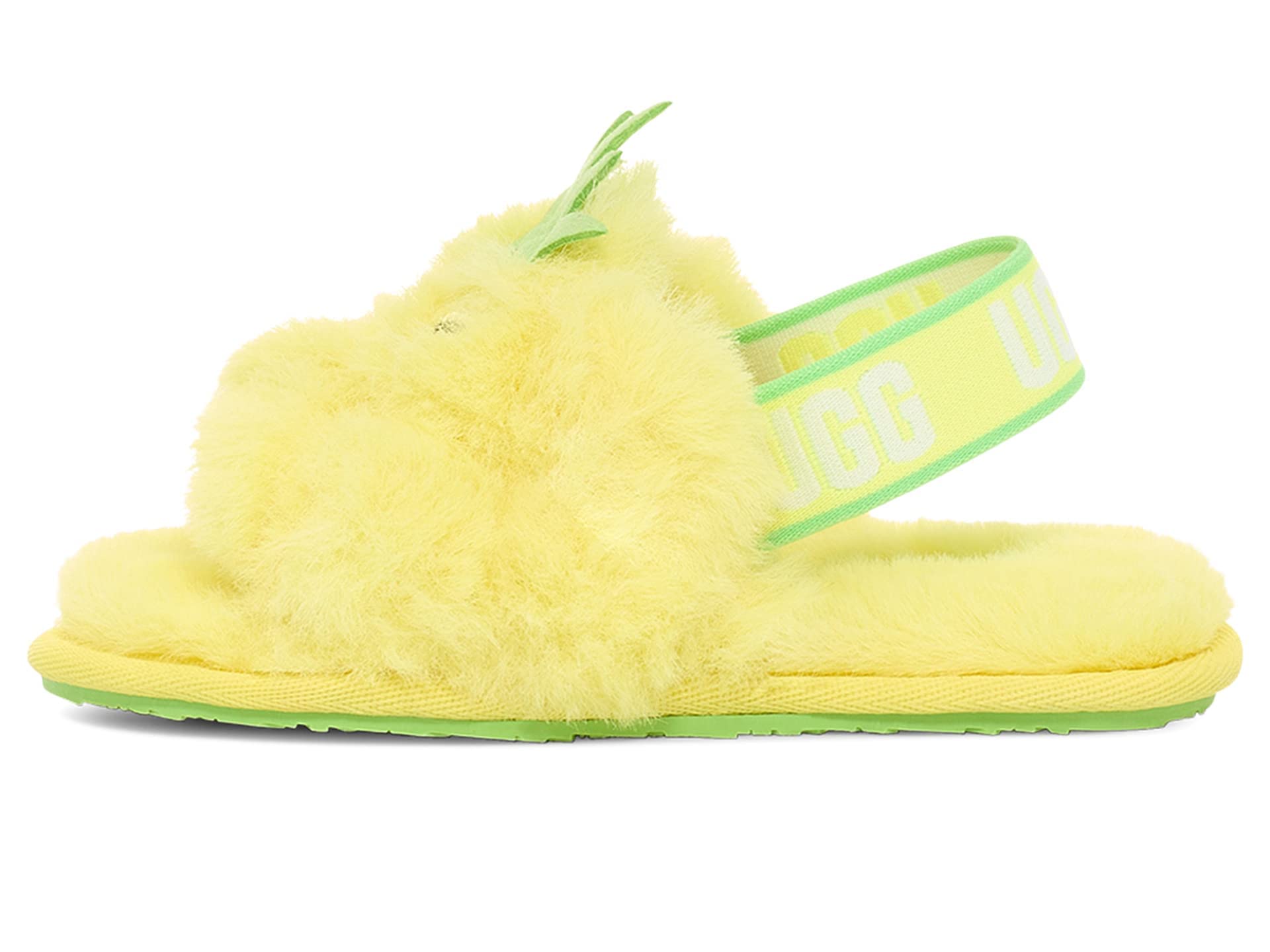 UGG Kids T Fluff Yeah Pineapple STUFFIE Slipper, 10 US Unisex Toddler