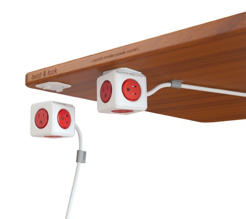 PowerCube Extended, 5 Outlet Adapter and Surge Protector 5ft Extension Cord Power Strip with 5 outlets 4320RD/USEXPC