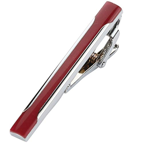 GWD Tie Clips for Men Wedding Business Classic Tie Bar Clip Set (D style)