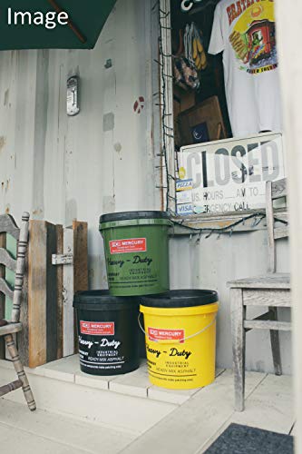 Mercury ME046147 PP Industrial Bucket Storage Box, Black, 13.6 x 12.4 x 12.4 inches (34.5 x 31.5 x 31.5 cm), Black