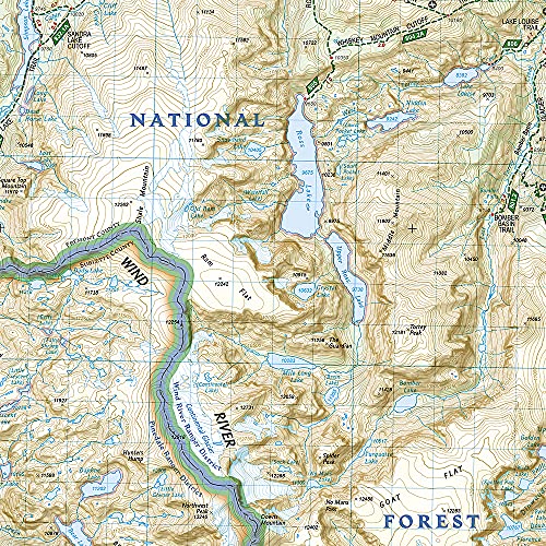 Wind River Range North Map [Pinedale, Dubois] (National Geographic Trails Illustrated Map, 726)