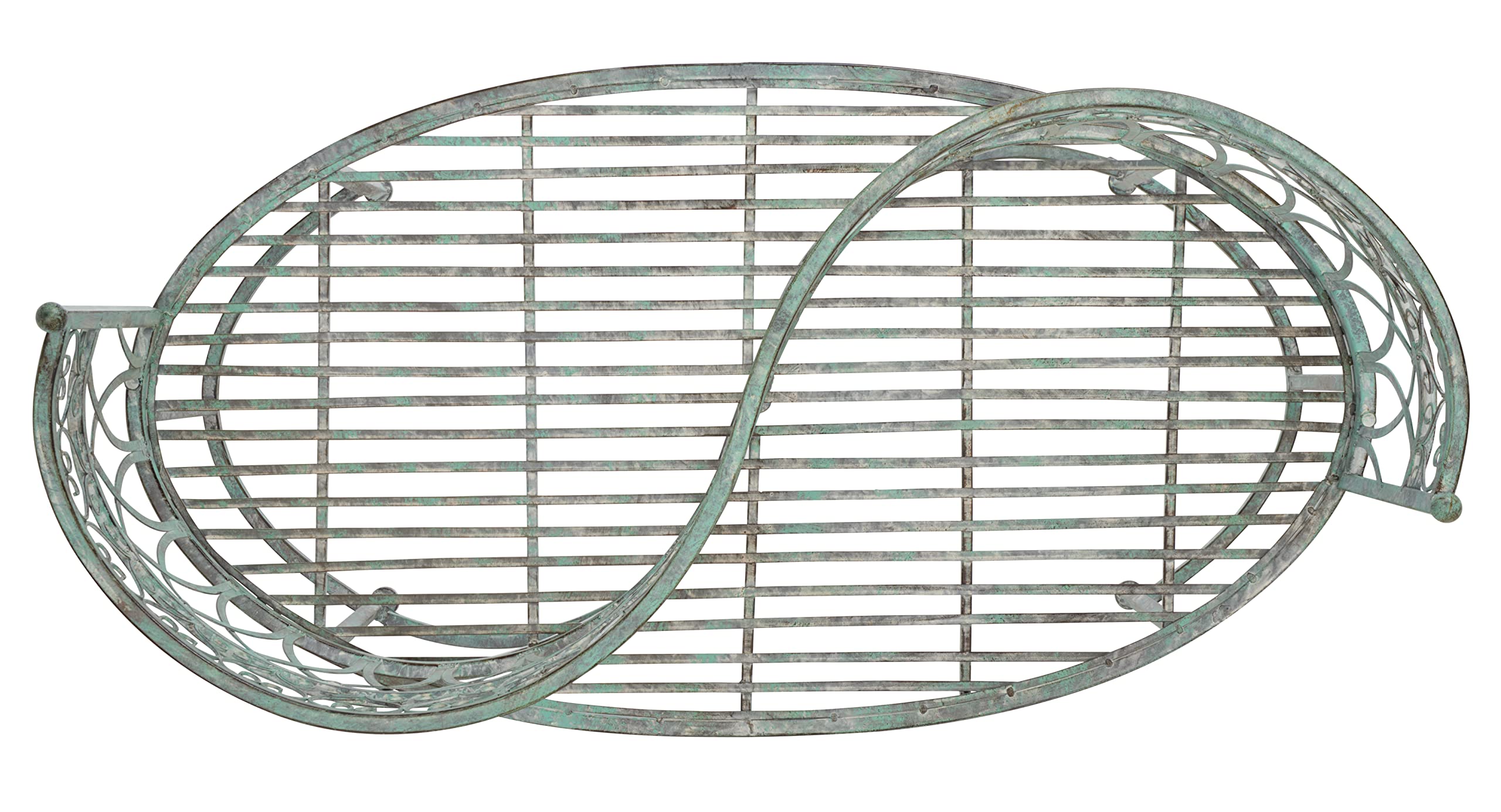 SAFAVIEH Outdoor Collection PAT5005 Bench, Antique Dark Green