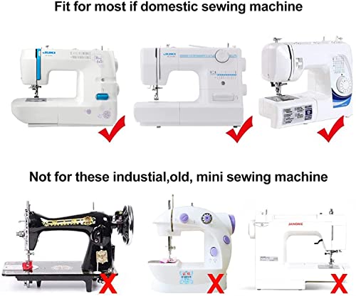 Universal Zigzag Presser Foot Straight Stitch Sewing Machine Foot Fit Low Shank Singer, Brother, Janome, Toyota, Etc. Domestic Sewing Machines