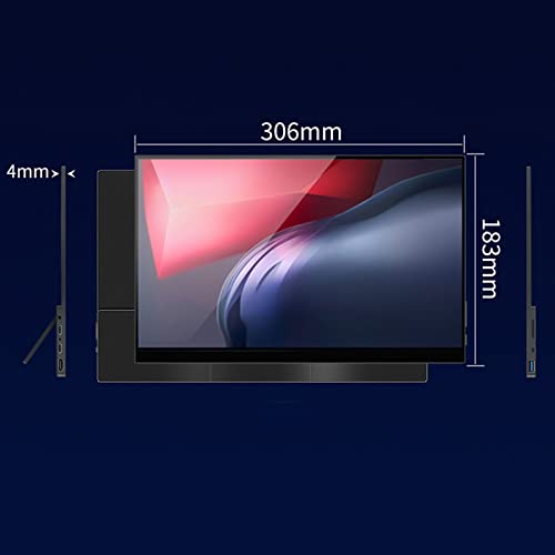 Portable Monitor, 13.3 Inches 1080P Computer Monitor with Integrated Hidden Stand