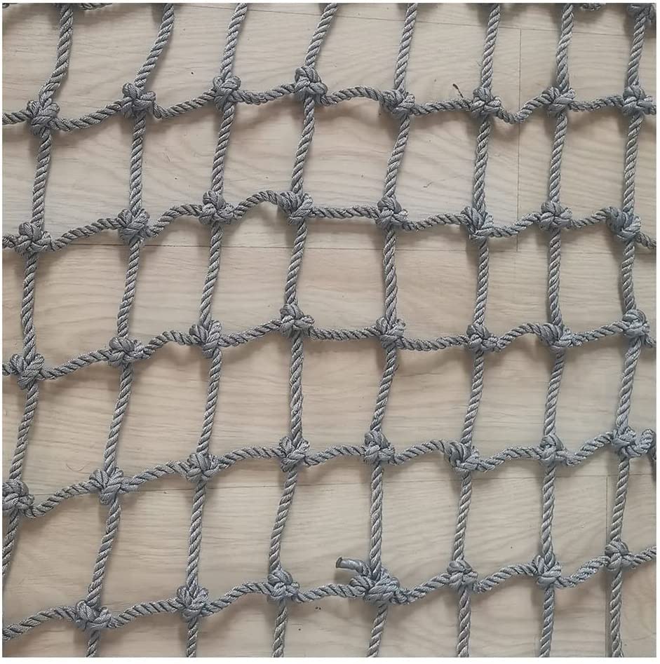 OUYOXI Climbing Net for Kids,Safety Nets Cargo Rope Ladder Truck Trailer Heavy Duty Netting Balcony Banister Stair Protection Fence Decor Mesh Nets Netting,for Container Grid Rail Playgro