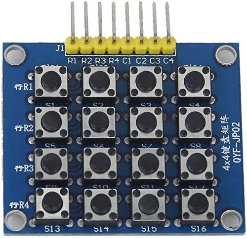 ZYM119 1pcs 4x4 Matrix Keyboard Module Board with 16 Keys MCU for Computer Circuit Board
