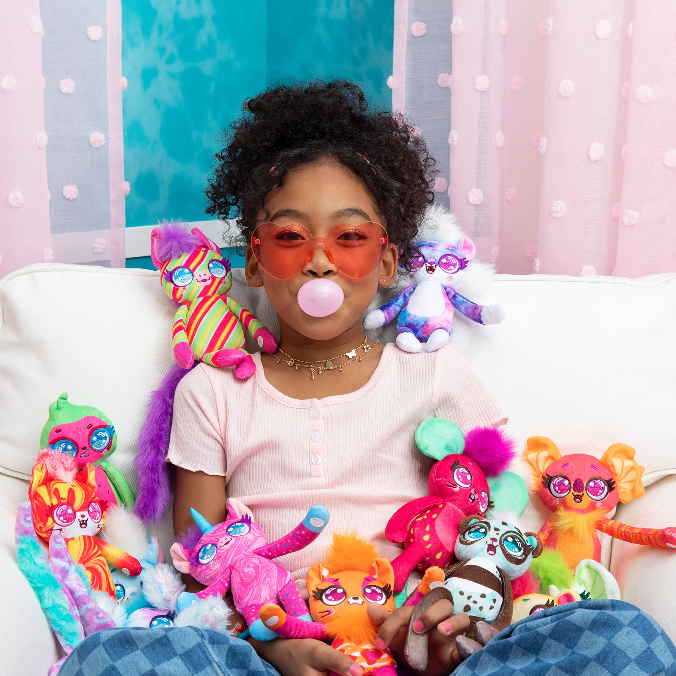 Fur by the Foot 14-inch Bubble Gum Besties Series 1 Plush Stuffed Animals, Plushies