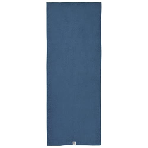Gaiam Stay Put Yoga Towel Mat (Fits Over Standard Size - 68"L x 24"W), Lake