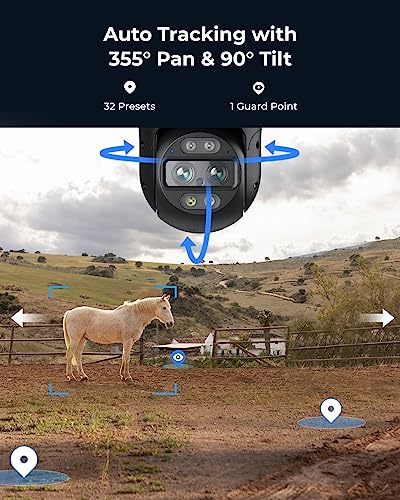 REOLINK Wired Cellular Security Camera Outdoor, 4G LTE Camera No WiFi Needed, 4MP PTZ, 6X Hybrid Zoom with Auto Tracking, Smart Detection, Plug-in for Nonstop Power, 24/7 Recording, TrackMix Wired LTE