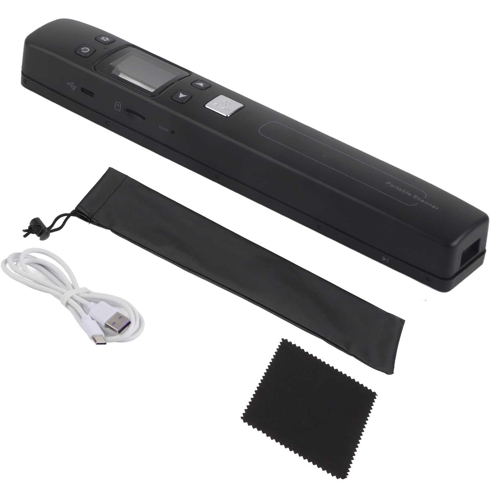 Portable Scanner Dual Mode 300/600/1050DPI Photo Scanner Wide Application for Photos (Black)
