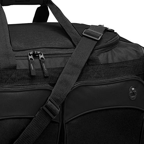 Travelers Club Adventure Travel Duffel Bag, Black, 28 Inch