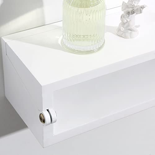 SUMGAR Modern ππ‘π€ππ©ππ£π ππππ‘π Wall Shelf Romantic and Cute Metal Decorative Storage Design ππ‘π€ππ©ππ£π πππππ©π¨π©ππ£π for Living Room Bathroom Bedroom Gifts (White)