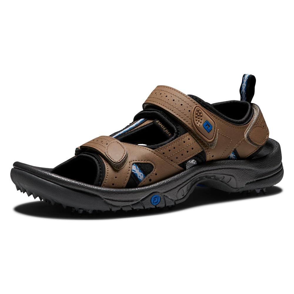 FootJoy Men's Golf Sandals Shoes, Dark Taupe, 9