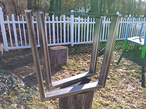 Metal Table Legs,Trapezoid,Tapered Table Legs/Base,Custom Sizes,Handmade In U.S.