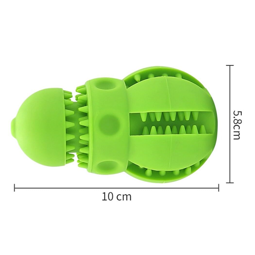 Teething Dog Dental Chew Toy: Interactive Puppy Sound Feeder Brushing Care Portable Biteproof