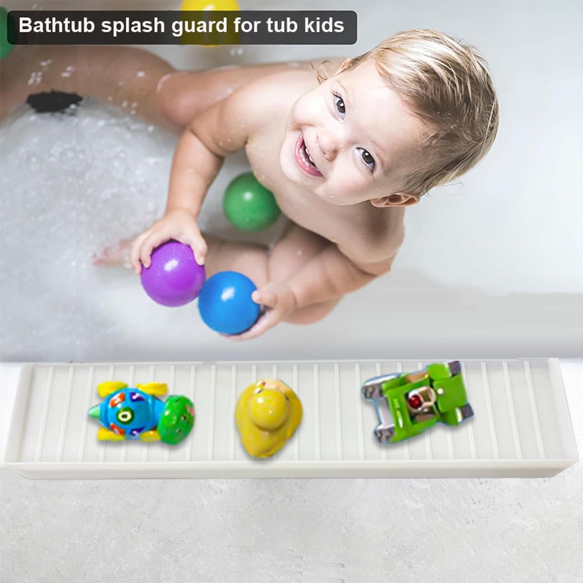 Silicone Sink Edge Protector & Splash Guards for Kitchen Sink Bathtub Sink, Upgrade 5° Multifunction Silicone Sink Protector Countertop Protectors - 20" x 4" Sink Protector (White)