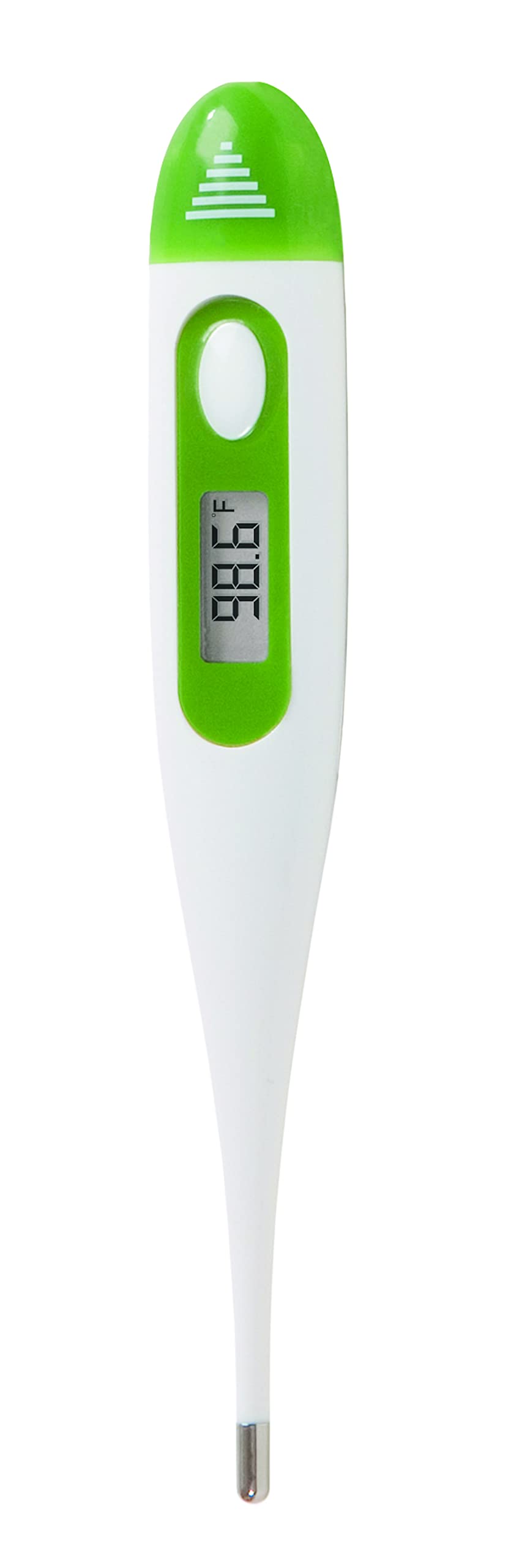 Veridian Healthcare Digital Thermometer | 60-Second Readout | Fahrenheit and Celsius | Rigid Tip | Fever Alert |