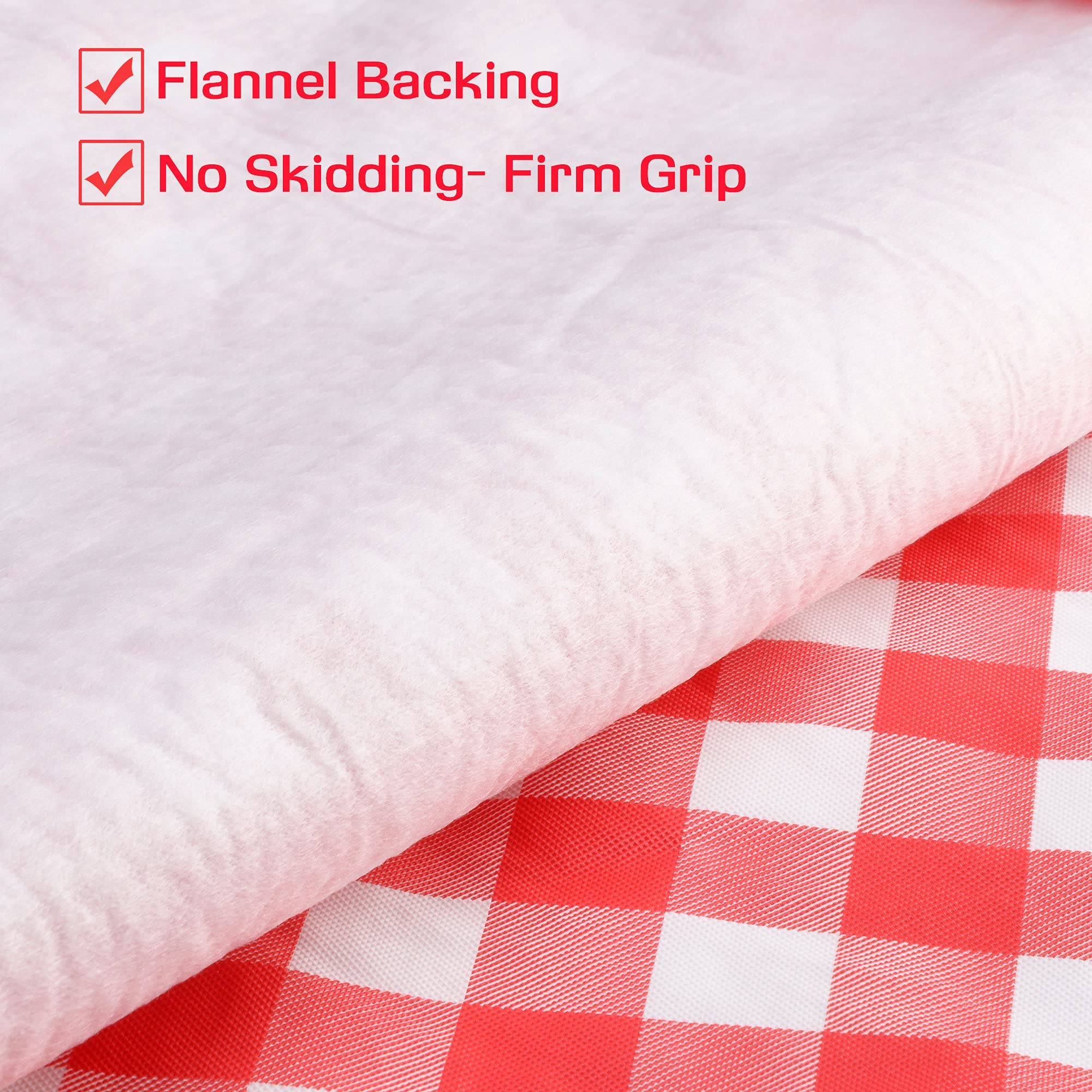 LINPRO 6ft and 8ft Fitted Picnic Table Cover and Bench Covers. These 2 Most Common Sizes Reusable Outdoor Picnic tablecloths with Elastic Will Cover Most Camping Picnic Tables and Folding Tables.