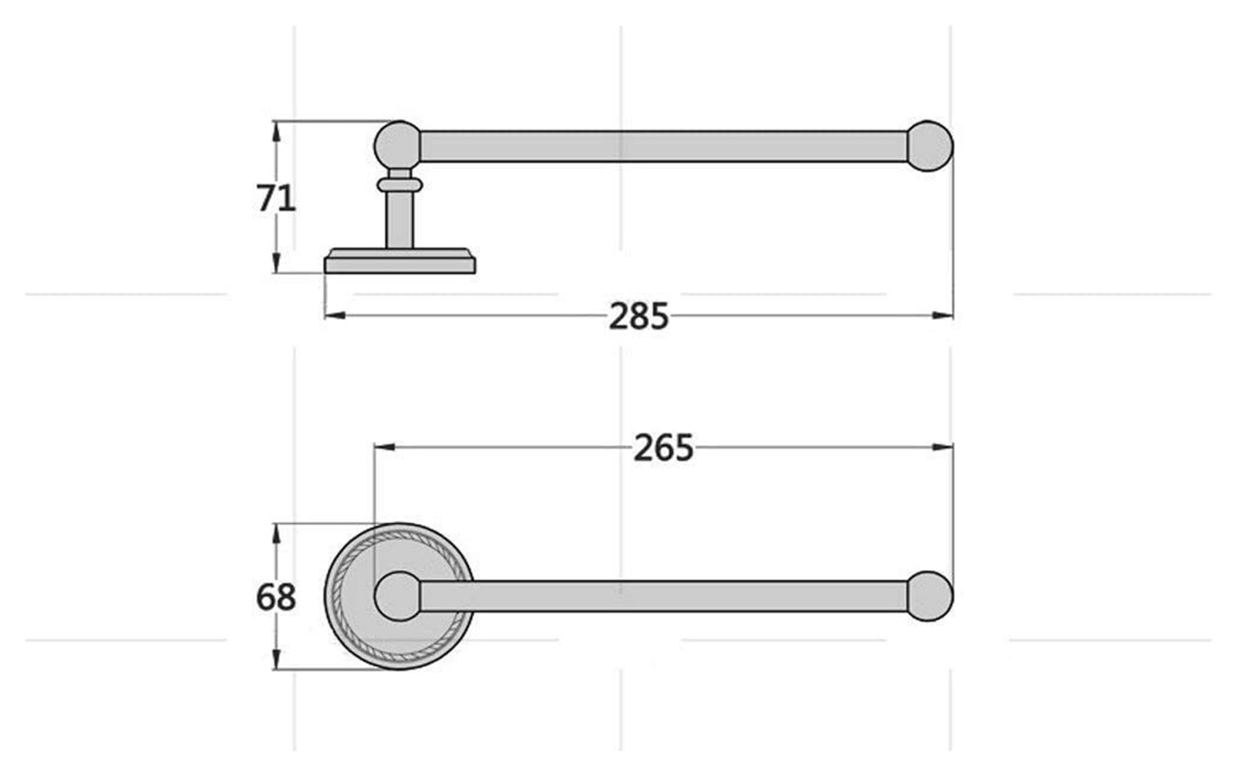 Towel Rack Single Towel Bar Retro Wall Mount Towel Rack Simple European Style Antique Brass Towel Rail for Bathroom Kitchen Home Decoration