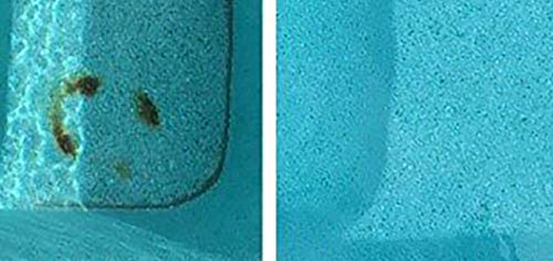 Pool Pumice Stone with EZ-Clip Handle to Reomve Erase Rust Stain Spot in Concrete Plaster Pool Spa and Calcium Deposit on Pool Tile