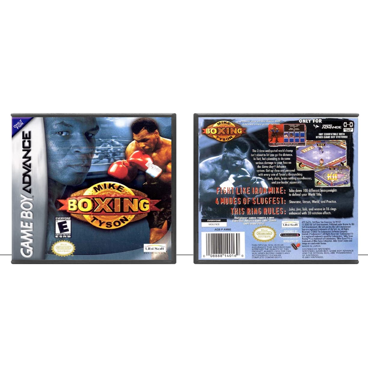 Mike Tyson's Boxing | (GBA) Game Boy Advance - Game Case Only - No Game