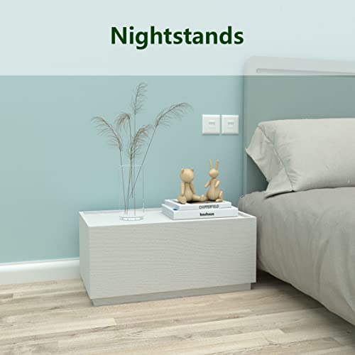 woodtalks Stackable 1 Drawer Dresser, Multi-Purpose Storage Closet Cube Dressers for Bedroom, Storage Cabinet for Entryway, Nightstand Sofa Beside Table Drawer Chest, 23.6 in, White Oak
