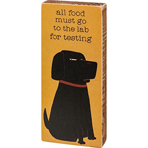 Primitives by Kathy All Food Must Go To The Lab For Testing Home Décor Sign