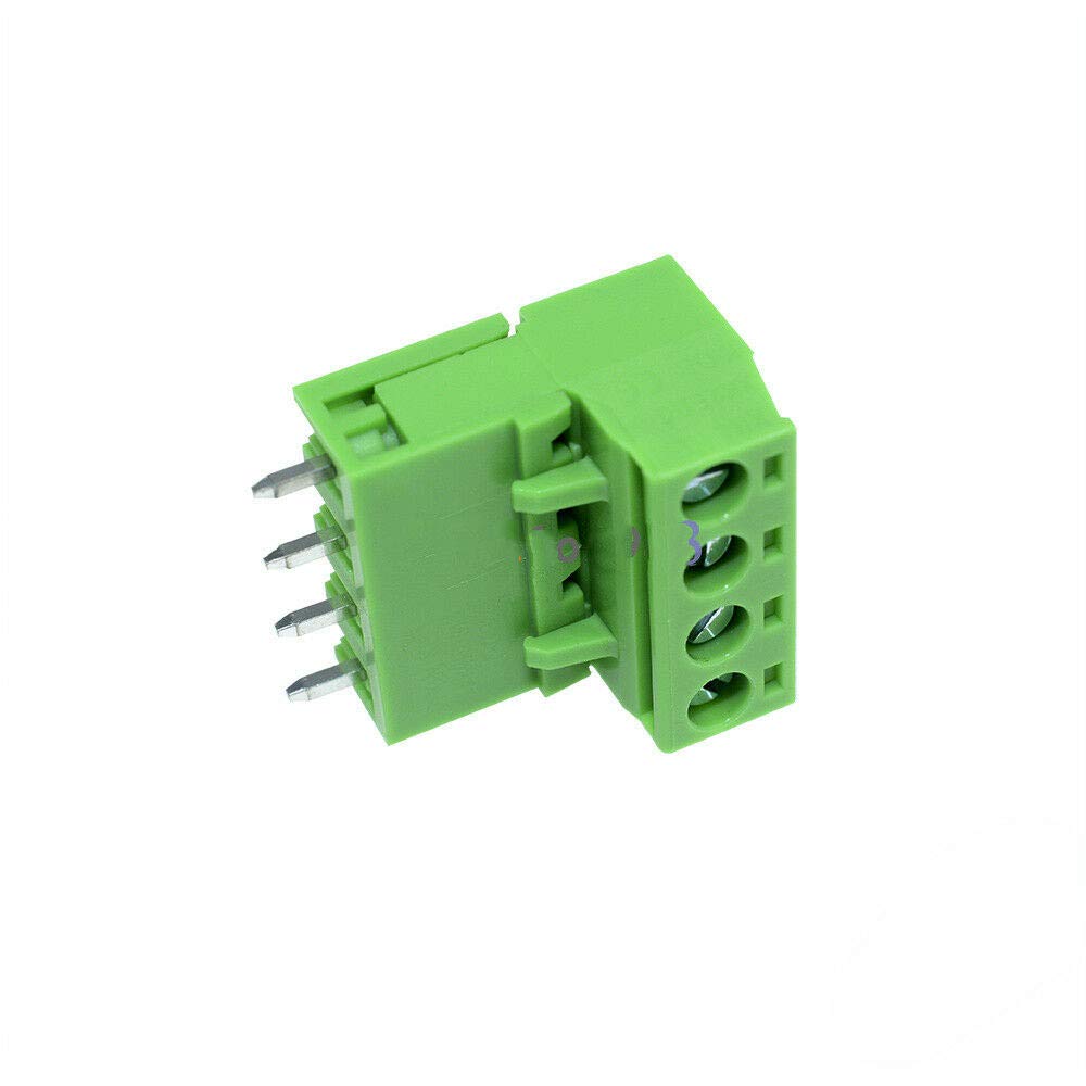 Gump's grocery 5Pcs KF2EDGK KF-4P 4PIN Right Angle Plug-in Terminal Connector 5.08mm Pitch