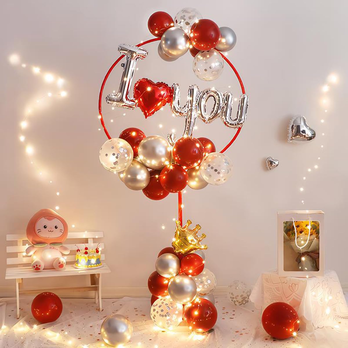 gooatry Metal Round Backdrop Stand,Gold Balloon Arch Stand, Balloon Circle Frame, Round Balloon Column,Arch Photography Backdrop Stand for Wedding,Party,Birthday,Event Decor,(1.7M5.6FT) 1pack