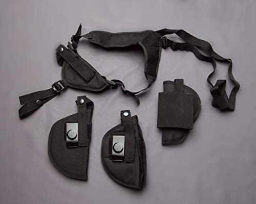 Gun Holster Buy 1 get 3 Free Shoulder/Concealed/Hip/Ankle FITS Ruger Security-9 9MM Luger 4" Barrel MOSSBERG MC 2 S&W SW9VE 5900 Glock 17 19 22 23 30 32 G44 FN509 FXN 9MM Walther CCP M2 PK 380 5