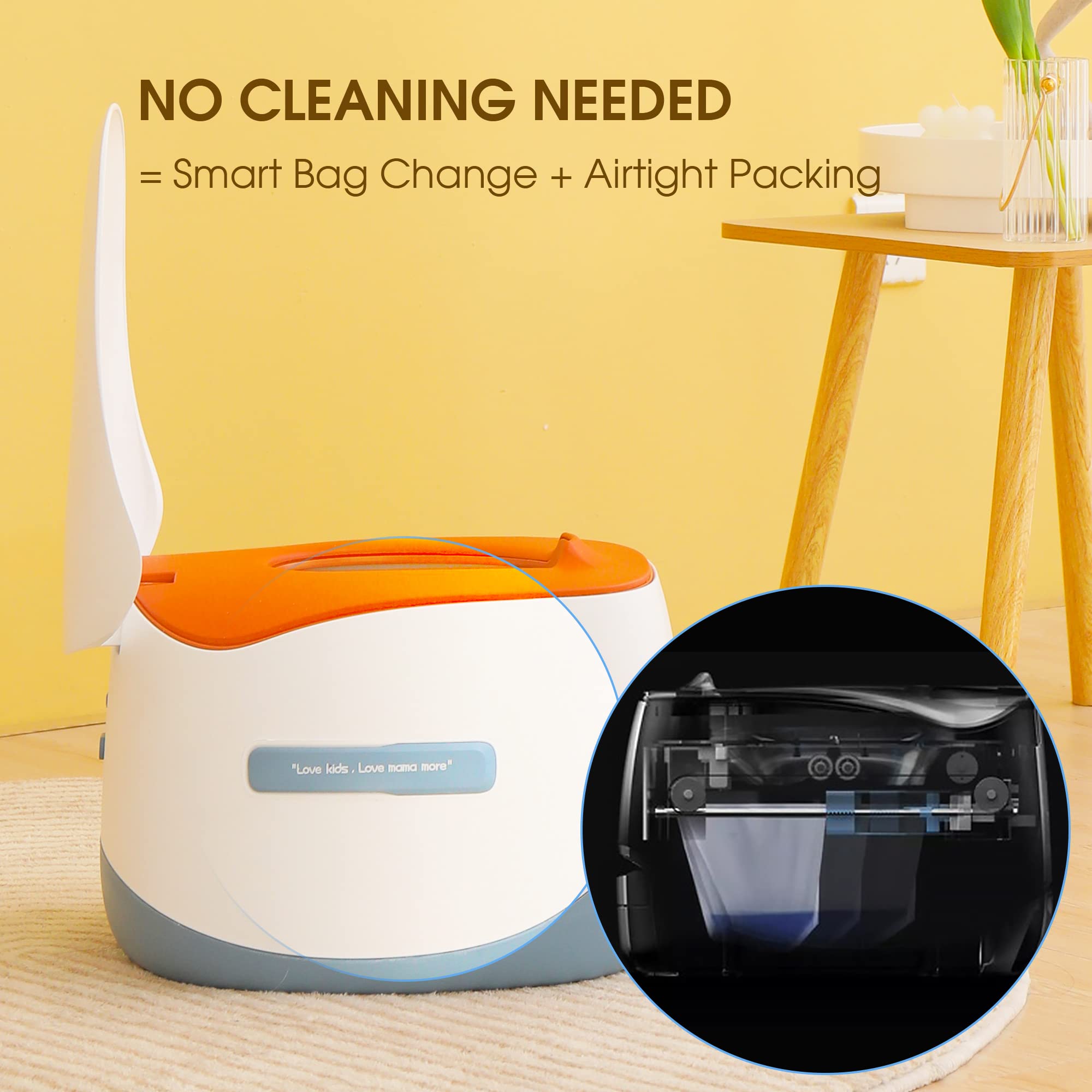 Potty Training Toilet, Vtechvat Automatic Replace Packaging Toddler Potty with Sensor Cover Battery Supply, Smart Potties Seat for Boys Girls Baby