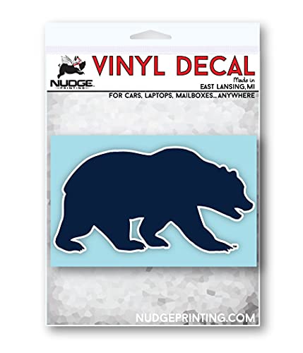 University of California Berkeley Sticker Golden Bears Walking Blue Bear Logo Car Decal Heavy-Duty Officially Licensed NCAA Vinyl for Bumpers, Window, Laptops, or Coolers