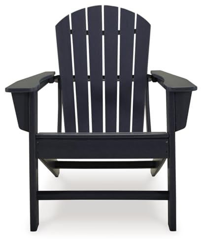 Signature Design by Ashley Sundown Treasure Cottage Weather Resistant Outdoor Adirondack Chair, Black
