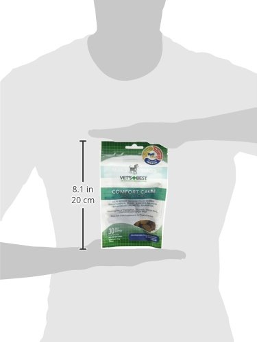 Vet's Best Comfort Calm Calming Soft Chews Dog Supplements | Dog Calming Aid Supports Dog Balances Behavior | Promotes Relaxation | 30 Day Supply