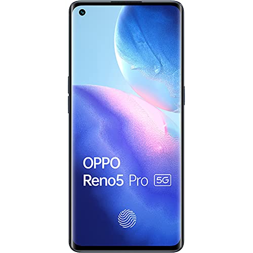 OPPO Reno5 5G Dual-SIM 128GB ROM + 8GB RAM (GSM Only | No CDMA) Factory Unlocked Android Smartphone (Starry Black) - International Version