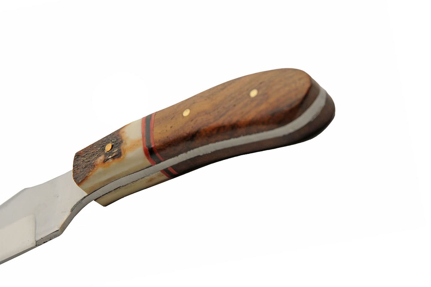 Full Tang Stainless Steel Blade Stag Wooden Handle 7.25 inch Edc Hunting Knife