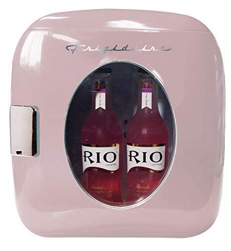 Frigidaire EFMIS462-PINK 12 Can Retro Mini Portable Personal Cooler for Home, Office or Dorm, Pink (Renewed)
