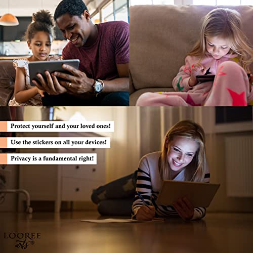Webcam Cover Laptop Camera Stickers Dimmer for Electronics LED Light Phone Sticker Premium Prints 50 Stickers