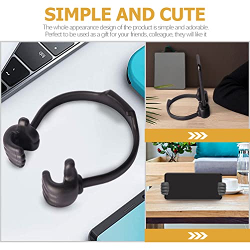 SAFIGLE 4Pcs Lazy Thumbs Up Cell Phone Holder for Desk, Creative Flexible Cell Phone Stands Lazy Phones Stand with Hand Holder Desk, Cellphone Thumb Holder Multi-Angle Phone Holder