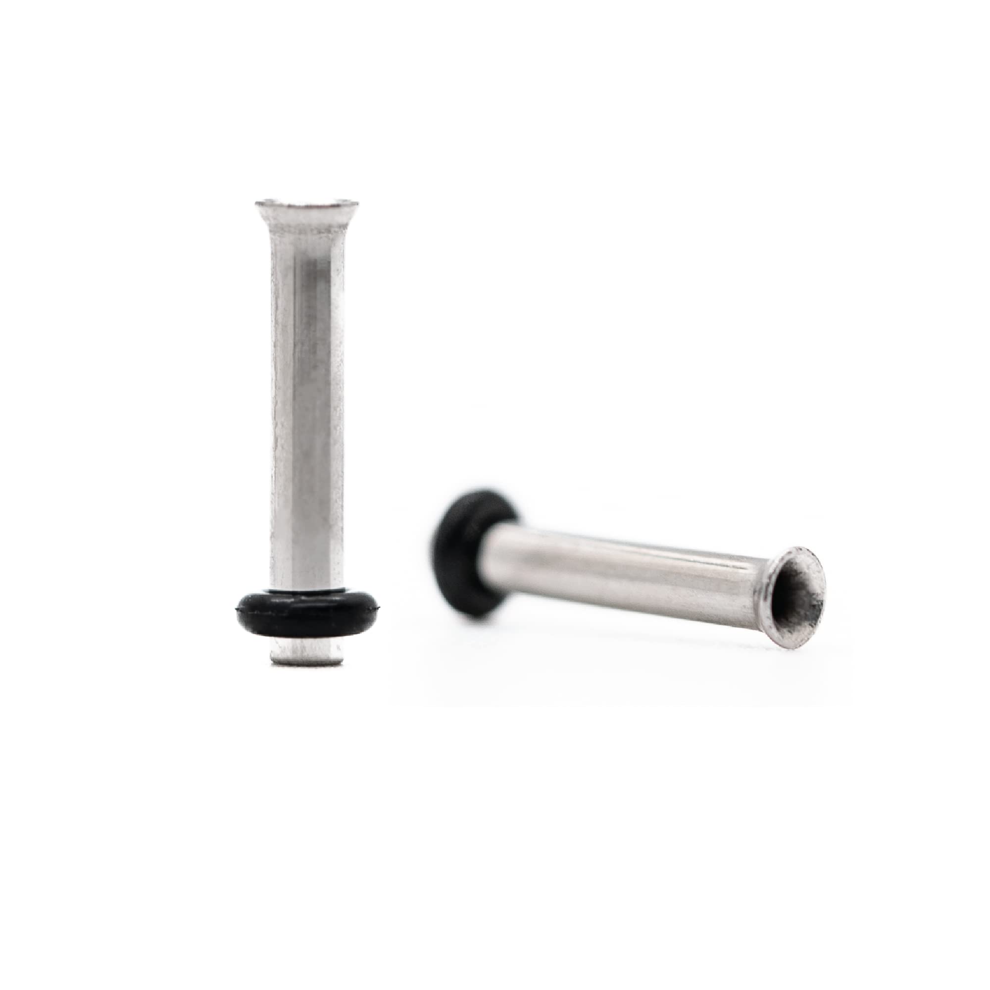 Forbidden Body Jewelry 4g (5mm) Surgical Steel Single Flared Tunnel Plugs Plus O-Ring