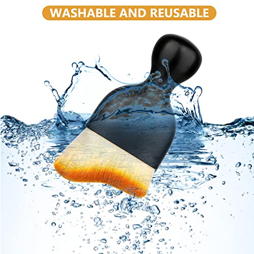 Rednow Car Interior Cleaning Tool Brush with Cover,Car Brush Car Detailing Brushes Interior Duster,Auto Interior Soft Bristles Cleaning Car Detailing Brush Dusting Tools,Scratch Free (2Pcs)